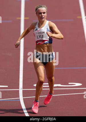 August 27, 2021: Maria Lyle from Great Britain at 100m during athletics ...
