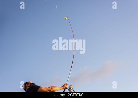Salvador, Bahia, Brazil - June 06, 2021; Beautiful colorful sunset with ...