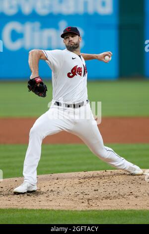 Cleveland Indians pitcher Sam Hentges (31) pitches the ball during an ...