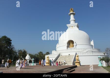 The Buddha Relic Stupa was built by Lichhavis as a mud-stupa in the 5th ...