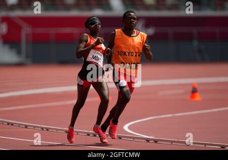 August 27, 2021: Juliana Ngelya Moko from Angola at 400m during ...