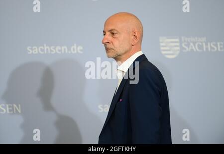Dresden, Germany. 24th Aug, 2021. Ralph Schreiber, Saxon government ...
