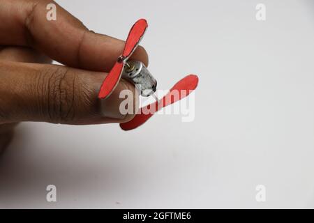 Double shaft dc motor which is very small. DC motors are used to run ...