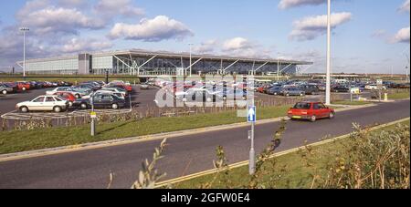Stansted airport terminal building designed by Sir Norman Foster, Essex ...