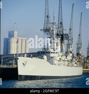 The Royal Netherlands Navy guided-missile carrying fast frigate HNLMS ...