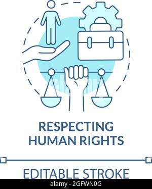 Respecting human rights concept icon Stock Vector Image & Art - Alamy