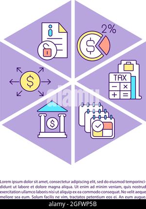 Corporate social responsibility violation brochure template Stock ...