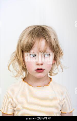 Portrait of sulking girl Stock Photo - Alamy