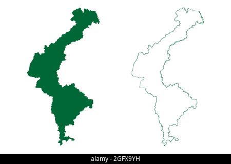 Uttar Dinajpur district (West Bengal State, Republic of India) map ...