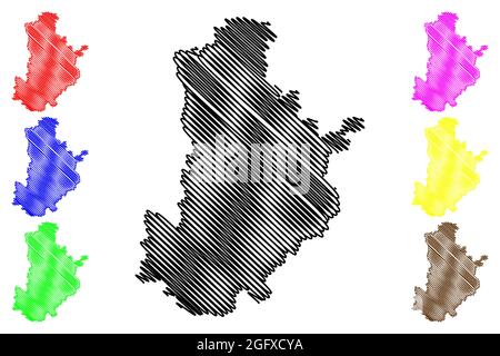 Kronach district (Federal Republic of Germany, rural district Upper ...