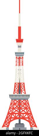 Tokyo tower Japanese nation tradition symbol illustration Stock Vector ...