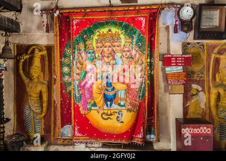 Interior of Embekka Devalaya Embekke Devale temple near Kandy, Sri Lanka Stock Photo - Alamy