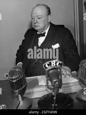 WINSTON CHURCHILL AT THE SECOND QUEBEC CONFERENCE, SEPTEMBER 1944 ...