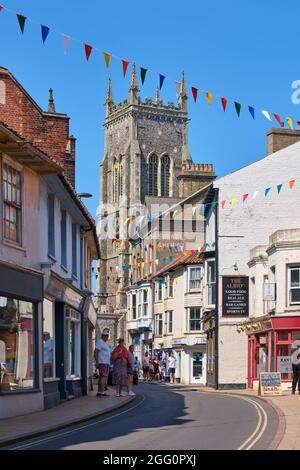England, Norfolk, Cromer, Street and Cromer Church Stock Photo - Alamy
