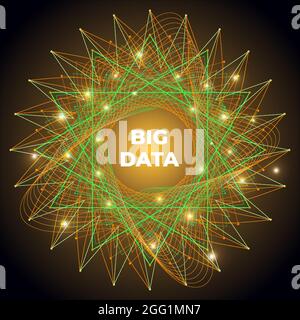 Connected dot infographic chart design template Stock Vector Image ...