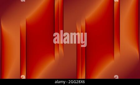 Abstract background 4k red orange light dark black neon waves and lines ...