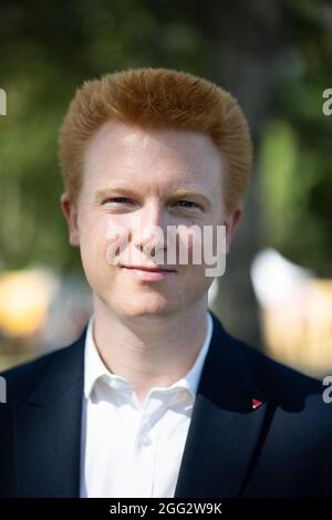 Portrait of La France Insoumise Deputy Adrien Quatennens during the ...