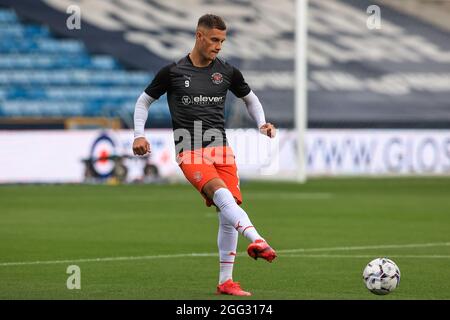 Jerry Yates #9 of Blackpool during the pre-game warmup Stock Photo - Alamy