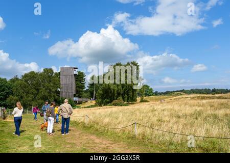 Viewing tower, Sutton Hoo Stock Photo - Alamy