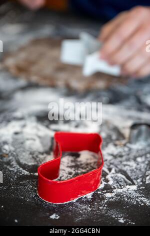 Christmas stocking cookies. Festive bakery pattern. New Year decor ...