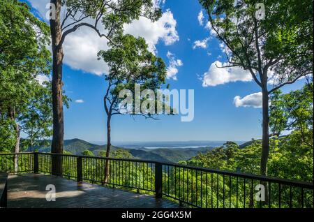 view from Wivenhoe Lookout at Mount Glorious, D'Aguilar National Park ...