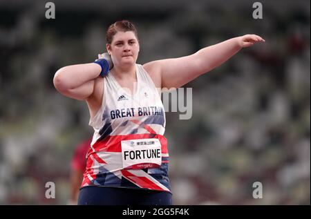 Great Britain's Sabrina Fortune competes in the Women's Shot Put - F20 ...