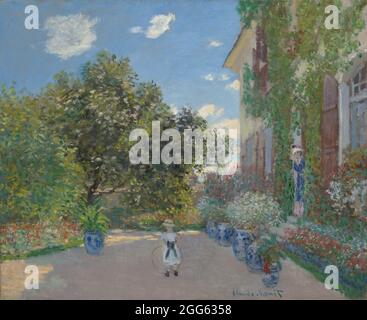 The Artist’s House at Argenteuil. Claude Monet. 1873 Stock Photo - Alamy