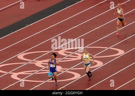 Isis Holt of Australia wins gold in the Women's 200m T35 Final at the ...