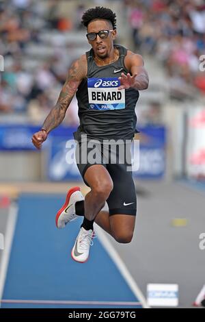 Chris Benard (USA) places fifth in the triple jump at 55-2 (16.81m) in ...