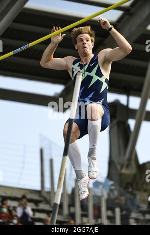 Christopher Nilsen (Men's Pole Vault) of USA competes during the IAAF ...