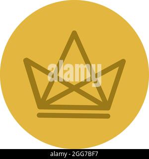 emperor icon on white background. Simple element illustration from ...