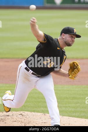 Pittsburgh Pirates' Wil Crowe against the San Francisco Giants during a ...