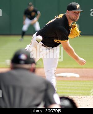 Pittsburgh Pirates' Wil Crowe against the San Francisco Giants during a ...