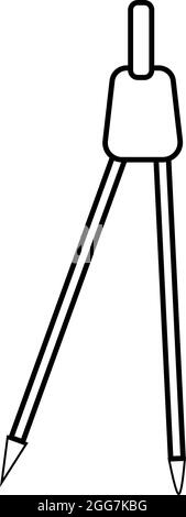 Compass Simple vector icon. Illustration symbol design template for web ...