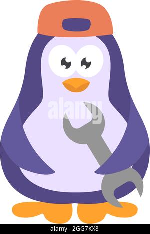 Cute cartoon vector illustration of a plumber Stock Vector Image & Art ...