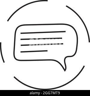 Chat Simple vector icon. Illustration symbol design template for web ...