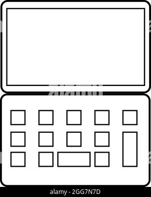 Laptop Simple vector icon. Illustration symbol design template for web ...