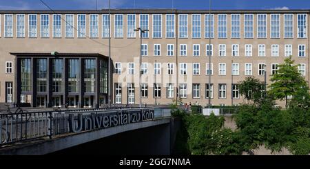 Germany, Cologne, main building of the University of Cologne in the ...