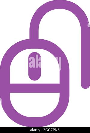 Mouse Simple vector icon. Illustration symbol design template for web ...