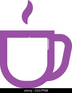 purple coffee cup Stock Vector Image & Art - Alamy