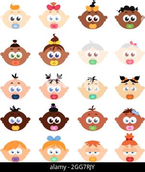 Icon avatars, illustration, vector on a white background Stock Vector ...