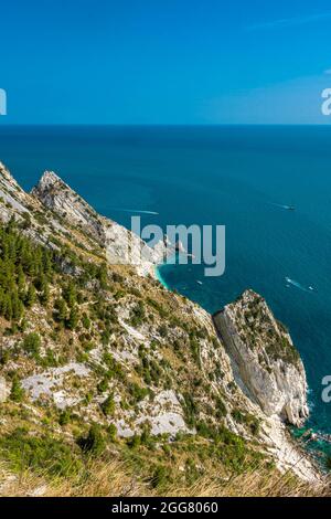 panoramic aerial view of mount conero Stock Photo - Alamy