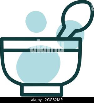 Bowl icon, food sign isolated on background, vector illustration, meal ...