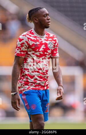 Aaron Wan-Bissaka #29 of Manchester United during the Carabao Cup Final ...