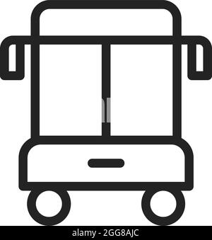 School Bus Simple vector icon. Illustration symbol design template for ...
