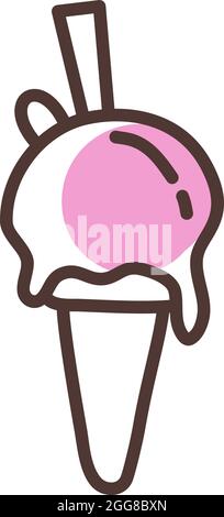 melted ice cream Stock Vector Image & Art - Alamy