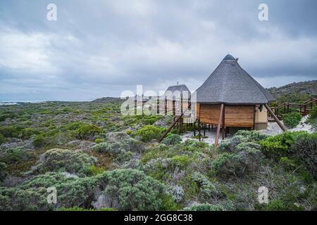 Chalets units build in African style architecture at Cape Agulhas ...