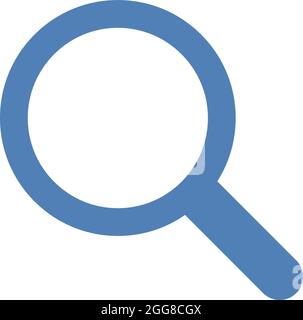 Magnifier icon blue vector Stock Vector Image & Art - Alamy