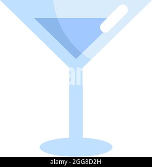 Coctail glass, illustration, vector on a white background Stock Vector ...