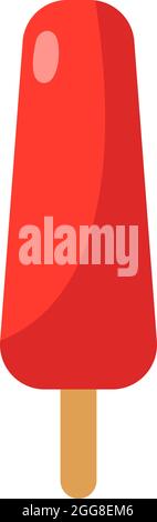 With ice cream slice of ripe green pear character vector ilustration ...